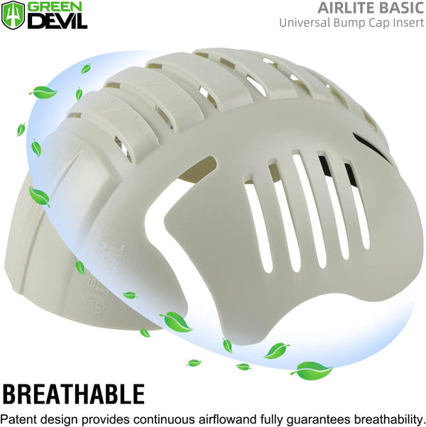 GREEN DEVIL Universal Bump Cap Insert for Baseball Caps Vented Lightwe