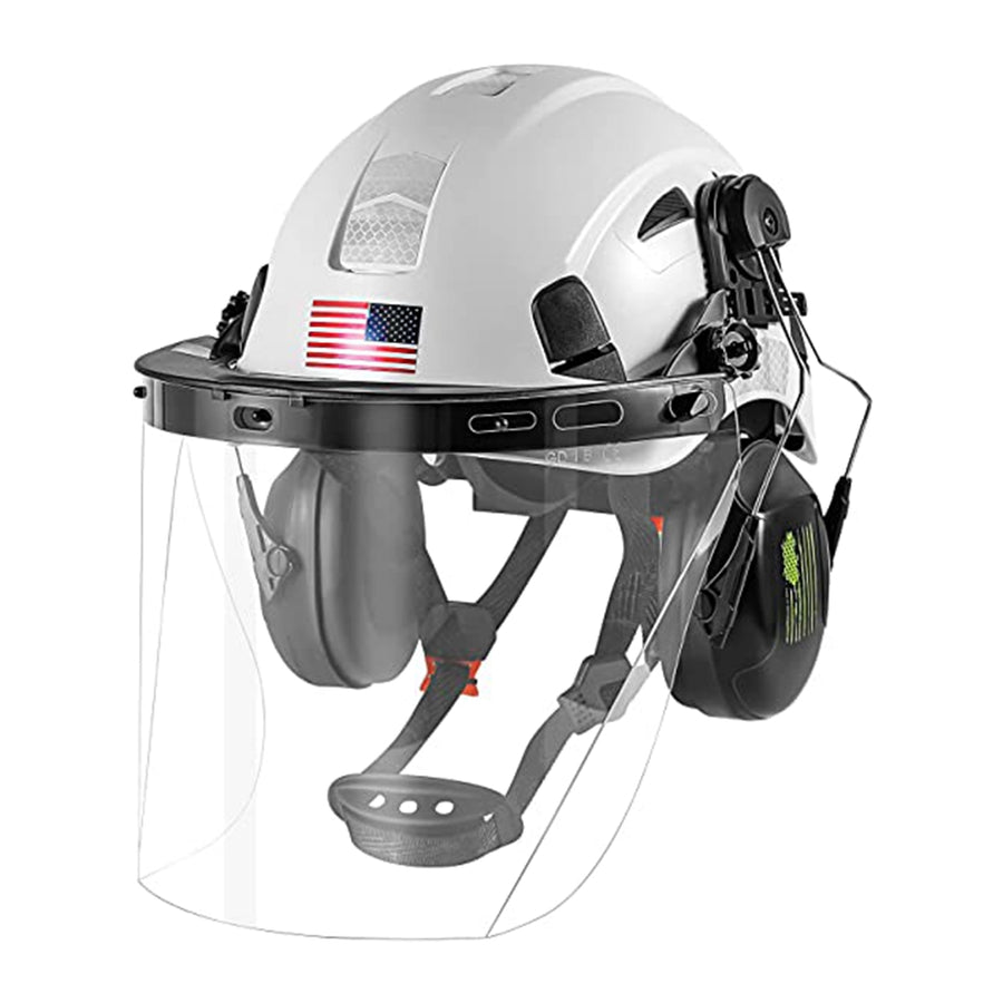 Forestry Safety Helmet Chainsaw Helmet with Polycarbonate Full Clear V